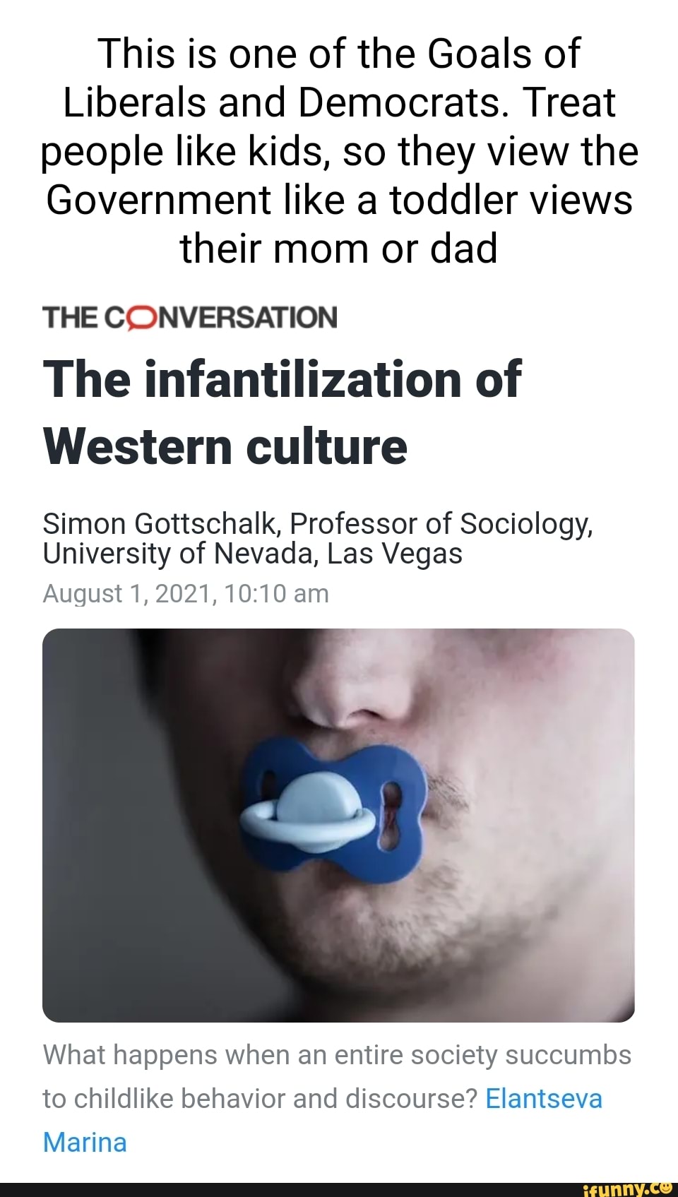 Infantilization memes. Best Collection of funny Infantilization ...