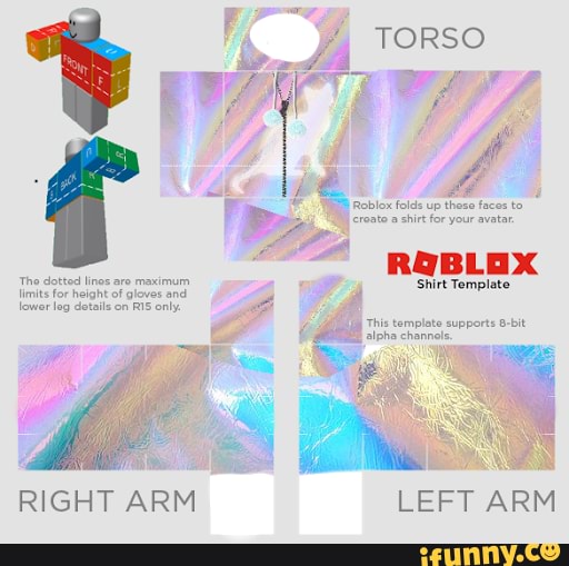 Here is what you need to import into roblox. - Shirt Template RIGHT ARM ...