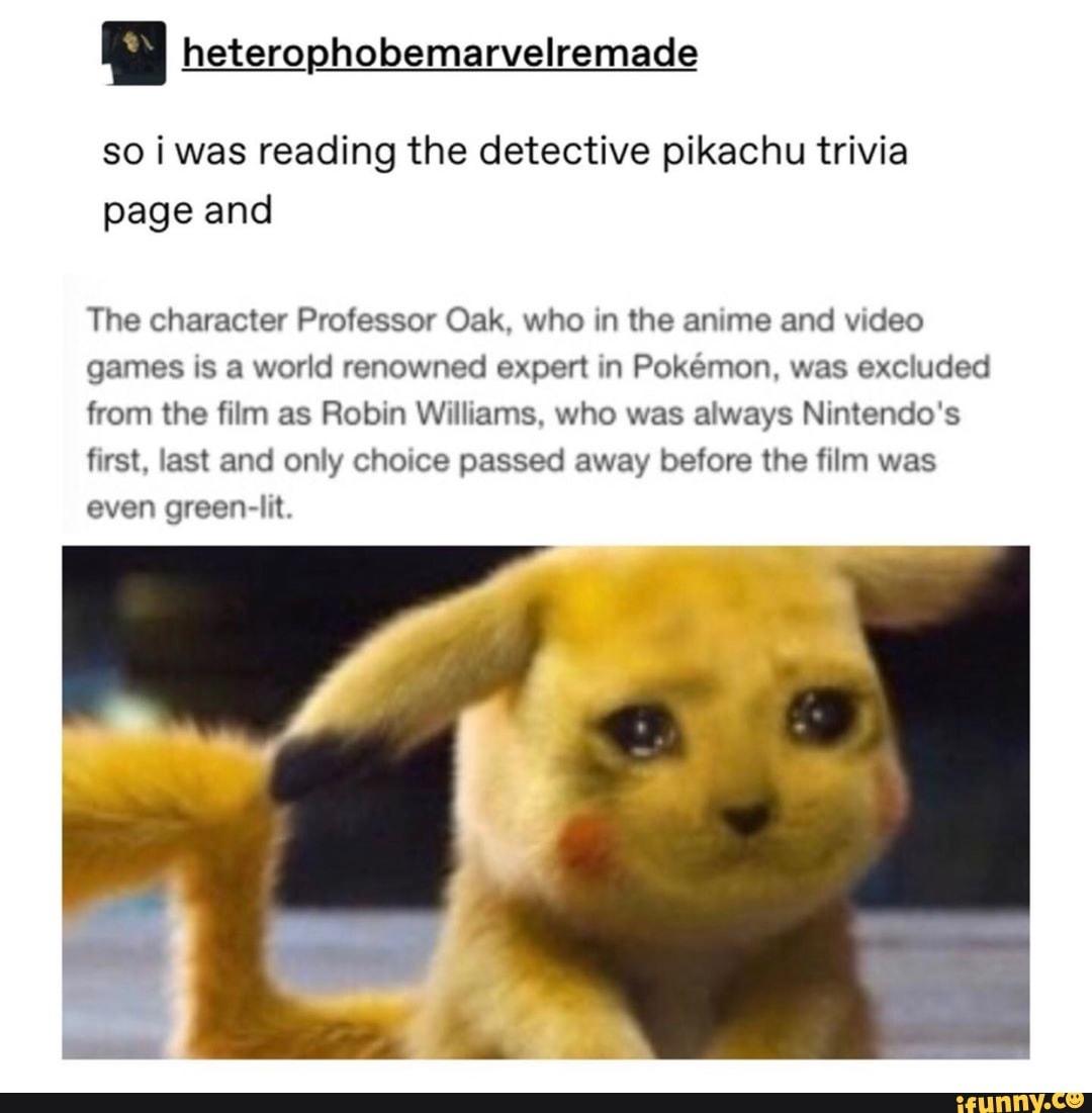 . heterophobemarvelremade so i was reading the detective pikachu trivia ...