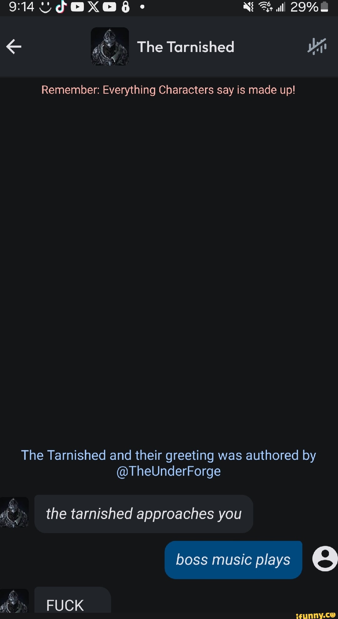 914 all The Tarnished Remember: Everything Characters say is made up ...