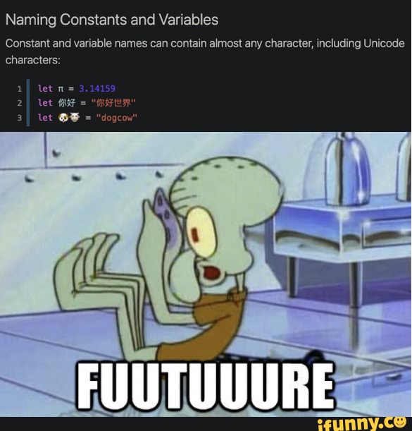 Naming Constants And Variables Constant And Variable Names Can Contain Almost Any Character 7946