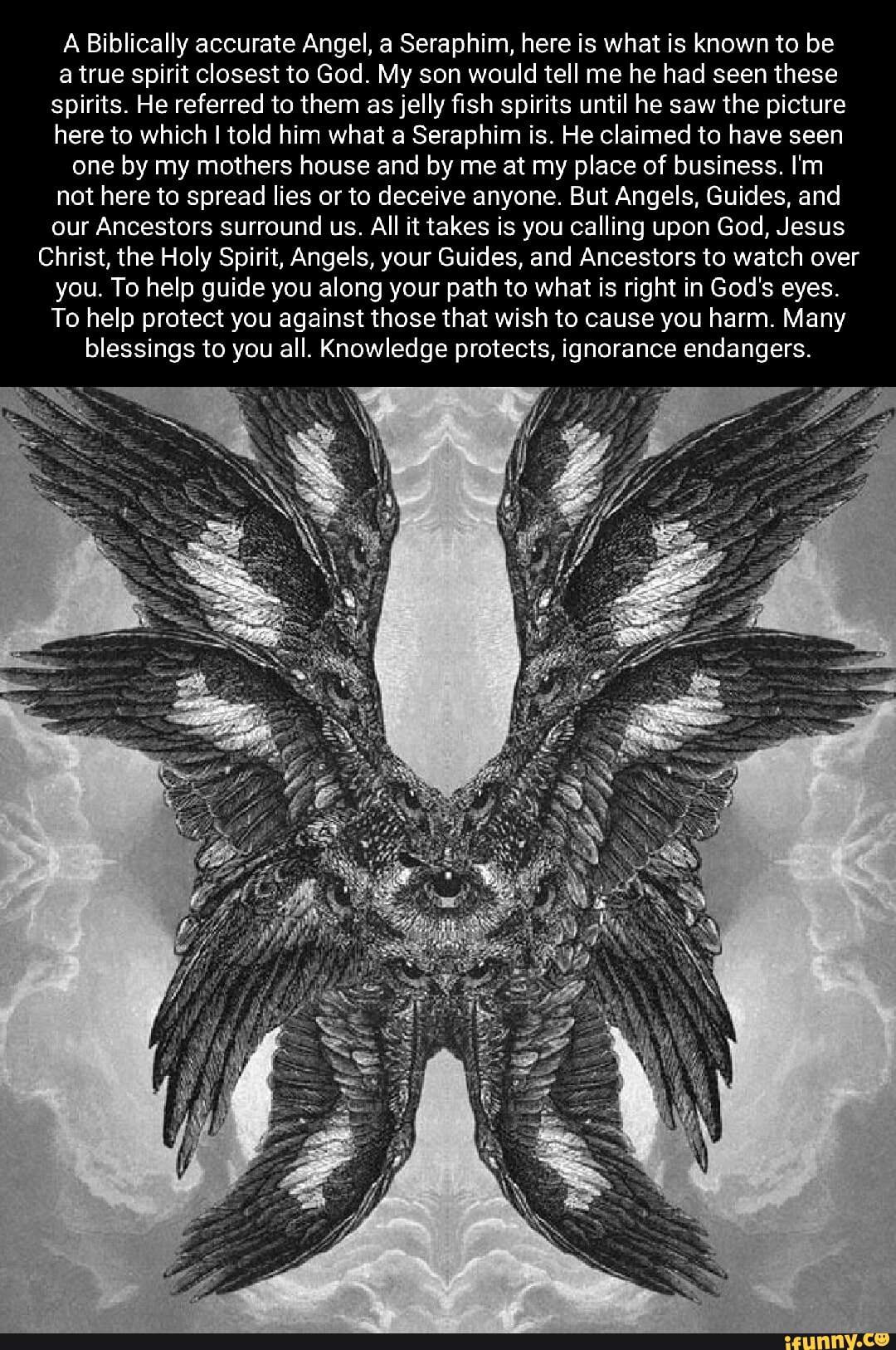A Biblically accurate Angel, a Seraphim, here is what is known to be a ...