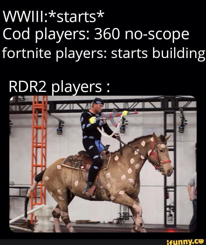 WWIII:*starts* Cod players: 360 no-scope fortnite players: starts ...