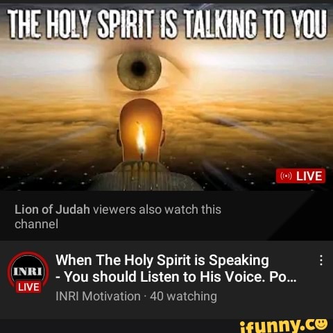 LIVE TRE HOLY SPIRIT TO YOU Lion of Judah viewers also watch this ...