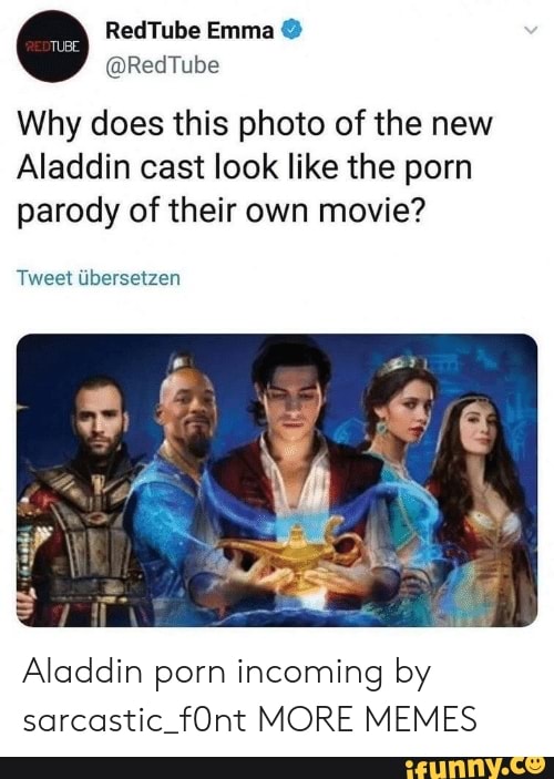Why Does This Photo Of The New Aladdin Cast Look Like The Porn Parody