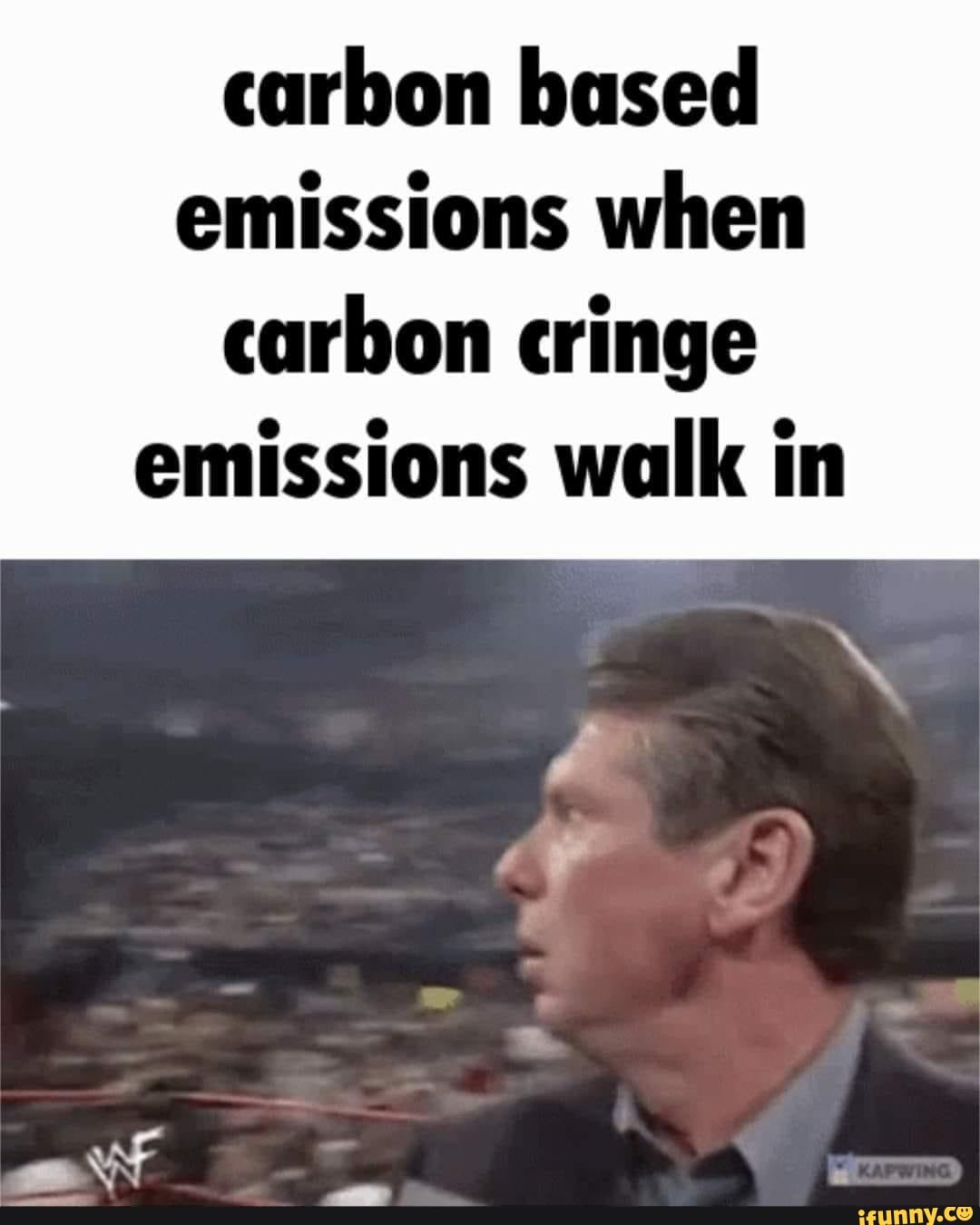 Carbon based emissions when carbon cringe emissions walk in - iFunny