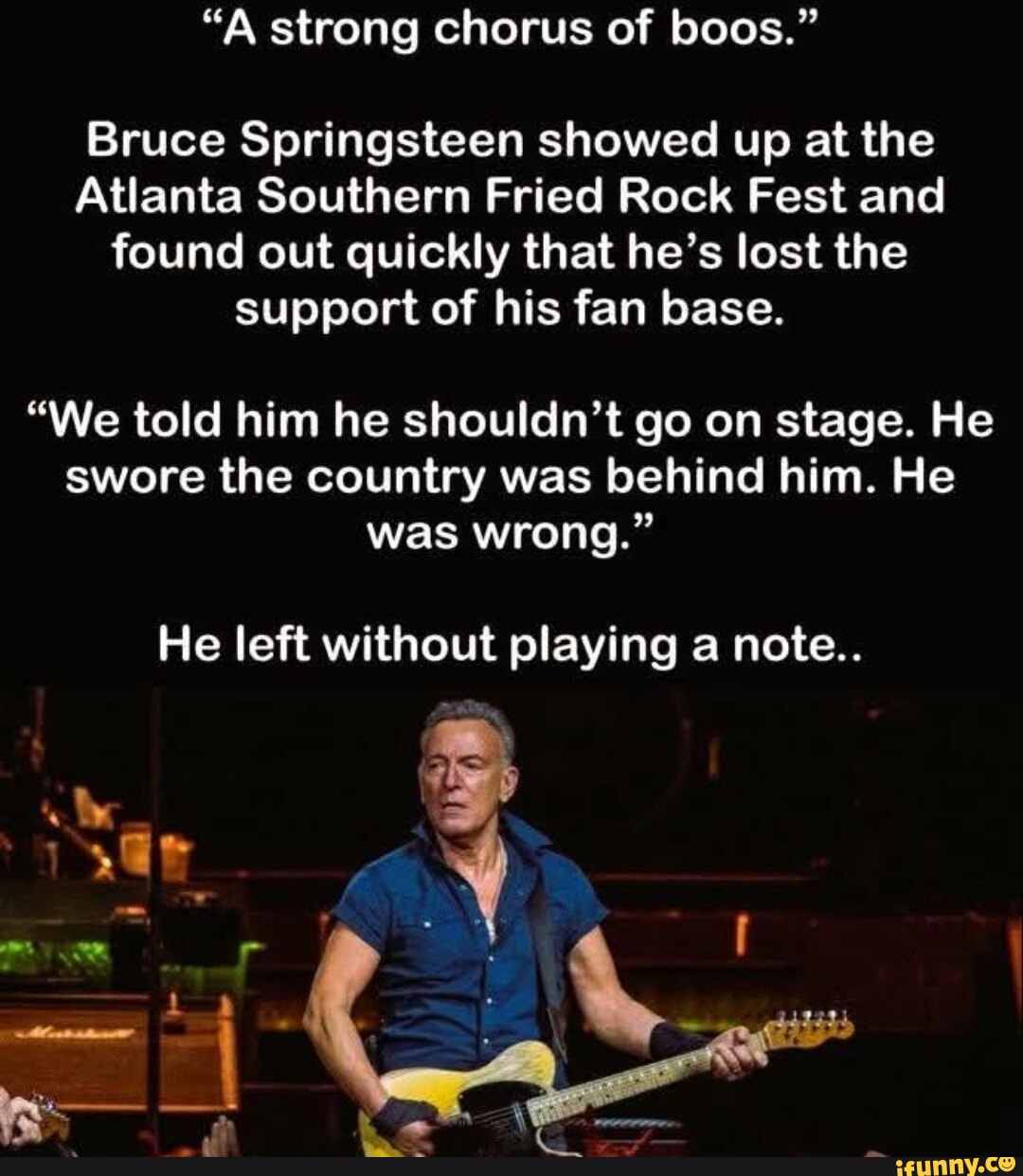 Bruce Springsteen showed up at the Atlanta Southern Fried Rock Fest and ...