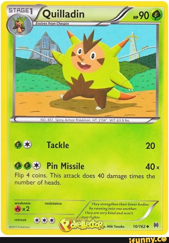 Spiny Armor Pokemon _HT. Tackle 20 Pin Missile Flip 4 coins. coins ...
