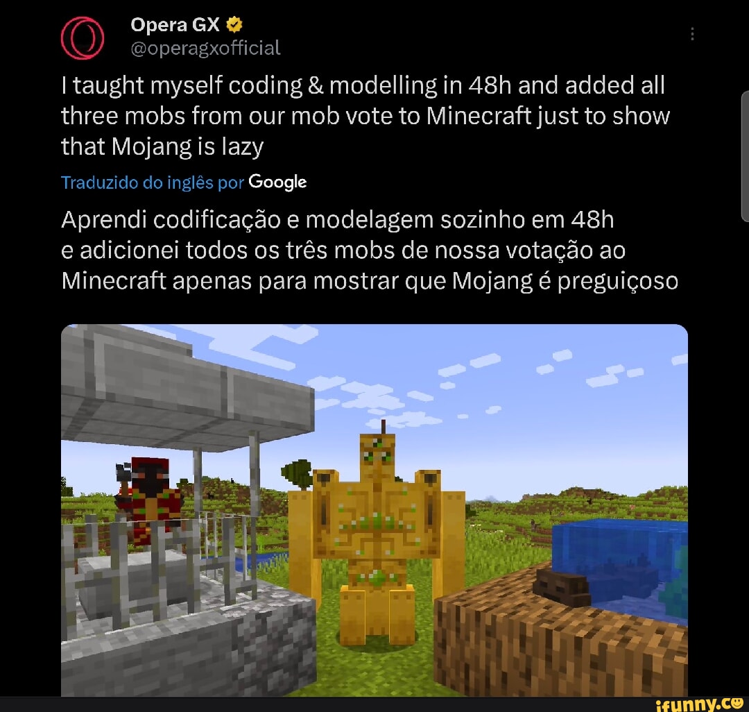 Opera GX operagxofficial I taught myself coding & modelling in and ...