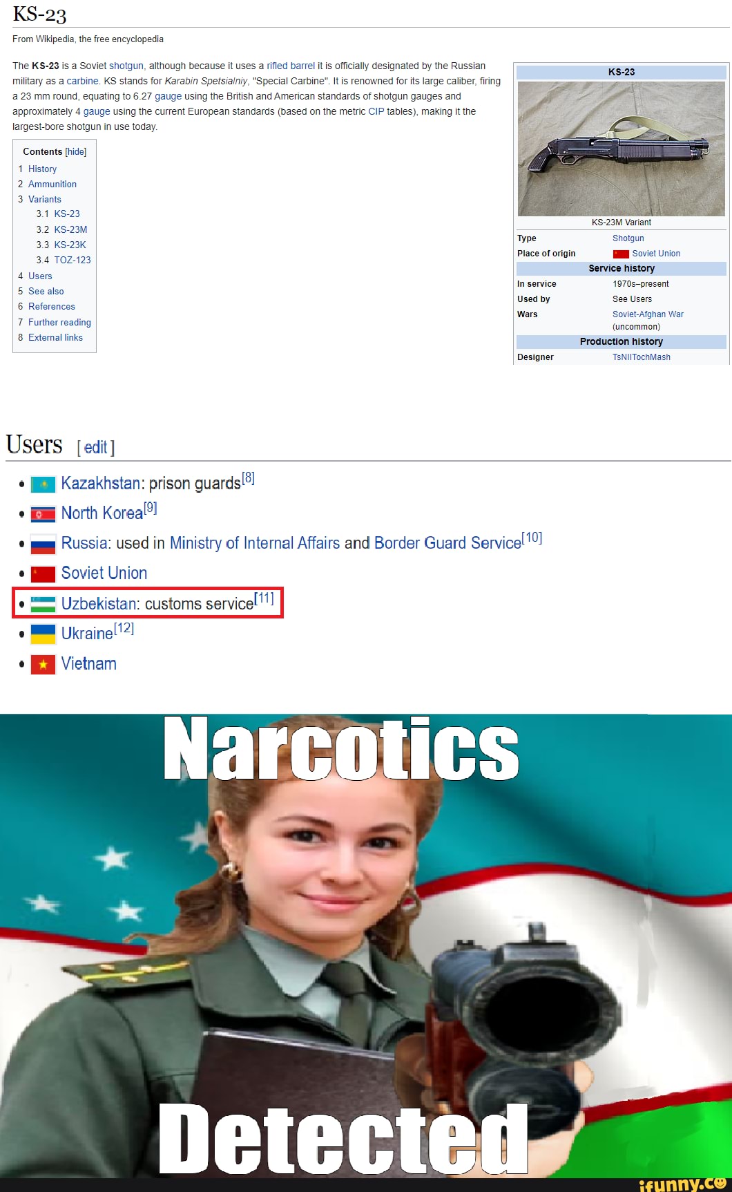 KS-23 From Wikipedia, the free encyclopedia The KS-23 is a Soviet ...