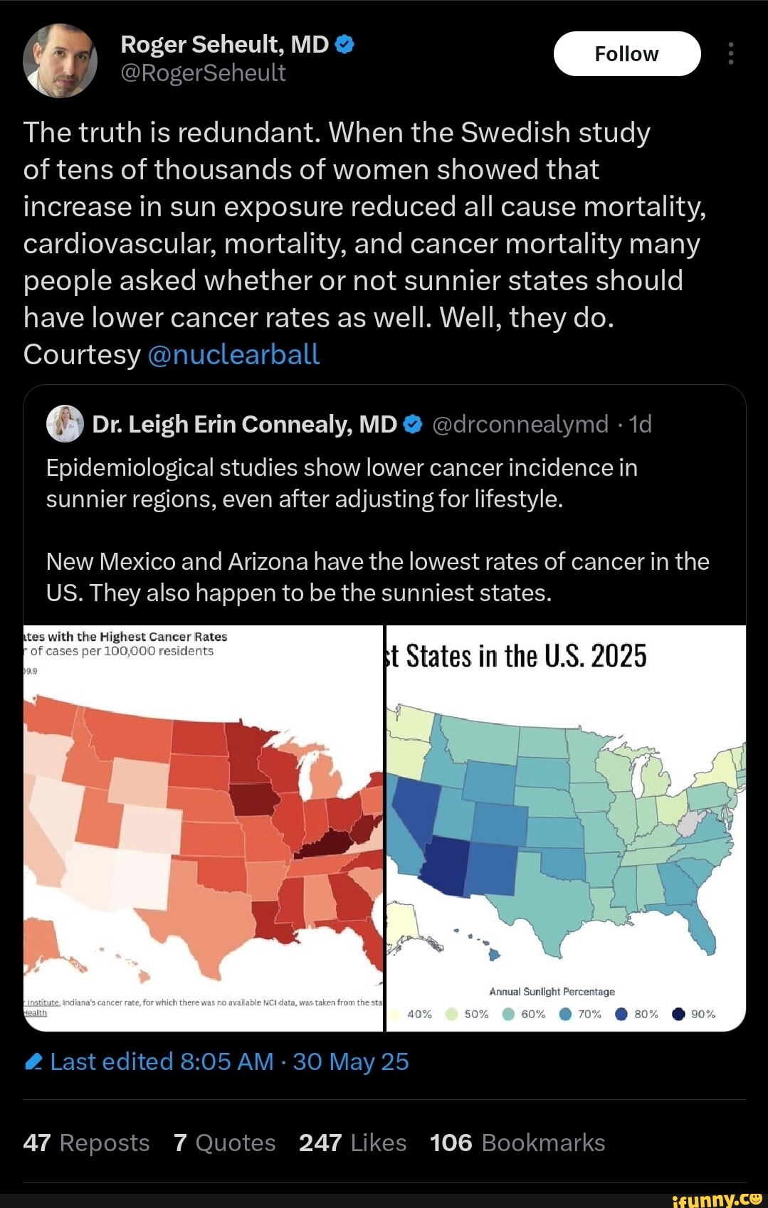 Roger Seheult, MD The truth is redundant. When the Swedish study of ...