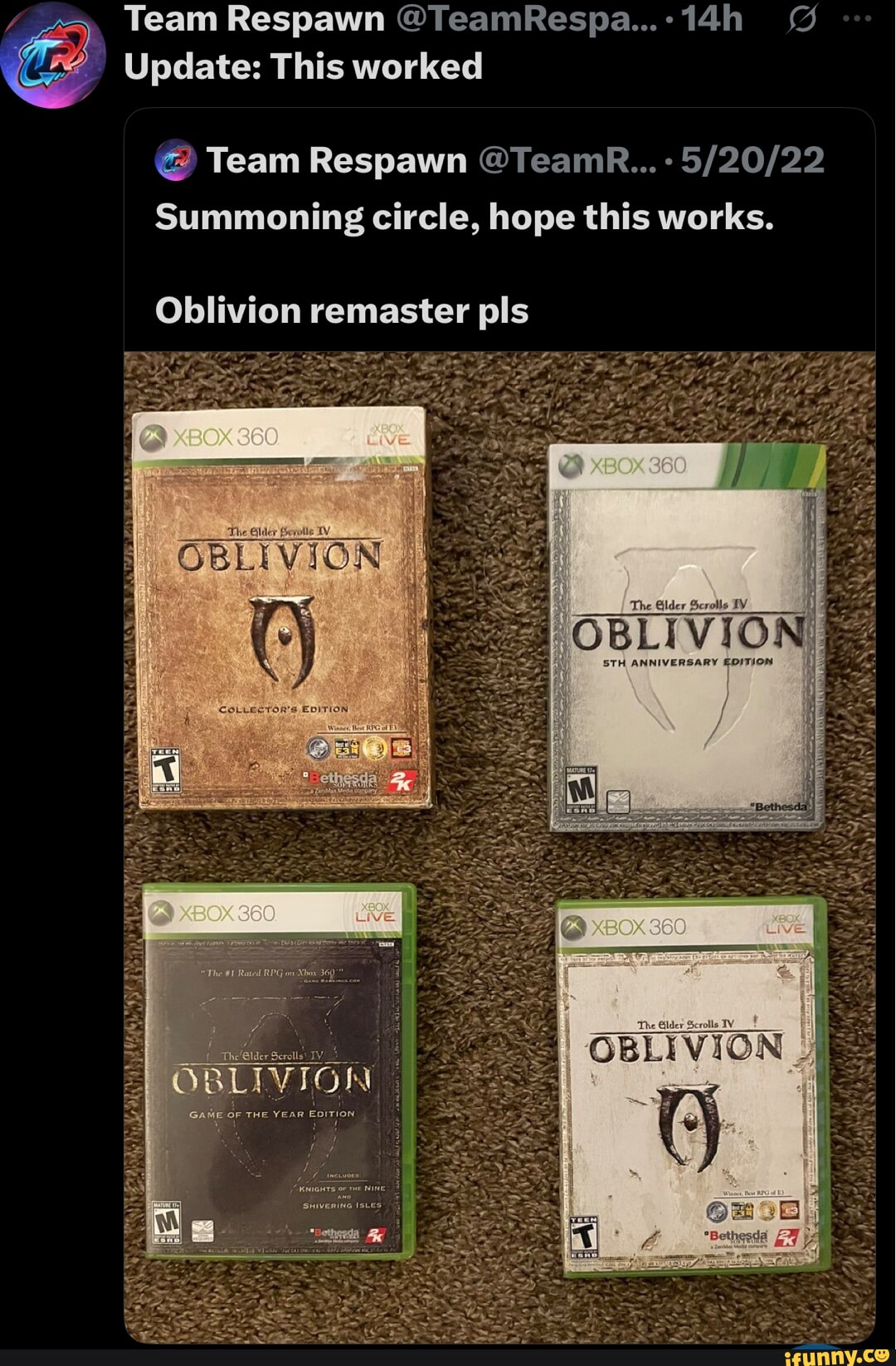 Team Respawn Update: This worked @ Team Respawn Team... Summoning ...