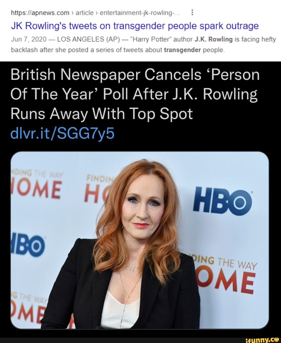 JK Rowling's tweets article on transgender people entertainment-jk ...
