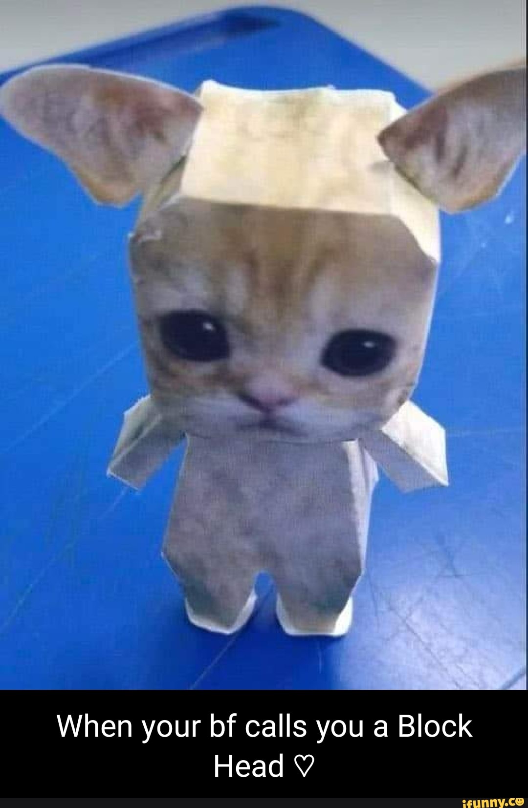 When your bf calls you a Block Head - iFunny