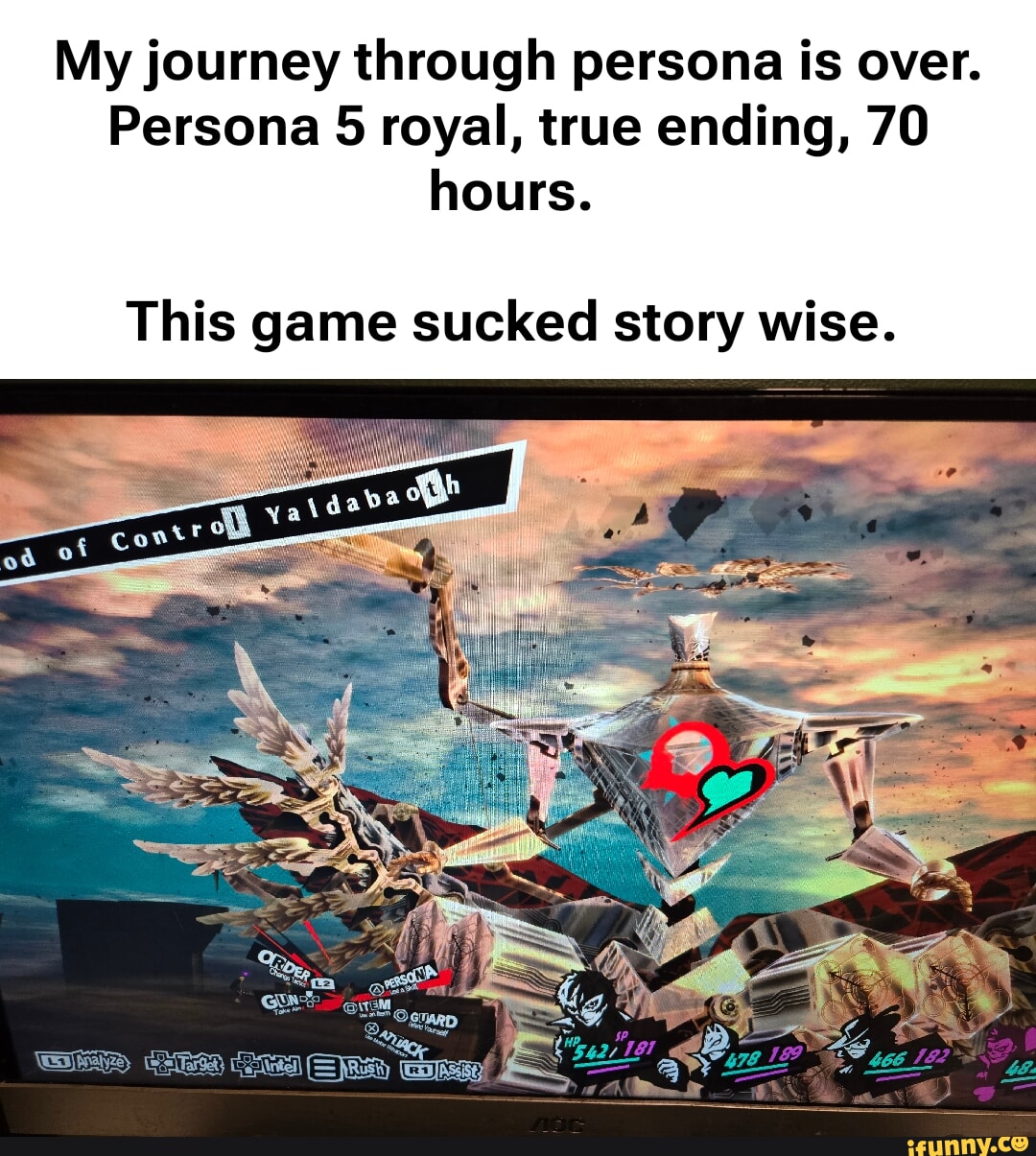 My journey through persona is over. Persona 5 royal, true ending, 70 ...
