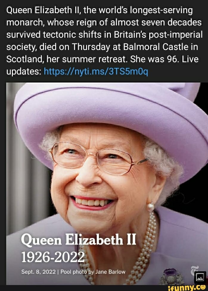 Queen Elizabeth Il, the world's longest-serving monarch, whose reign of ...