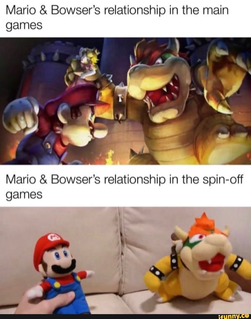 Mario & Bowser's relationship in the main games Mario & Bowser's ...
