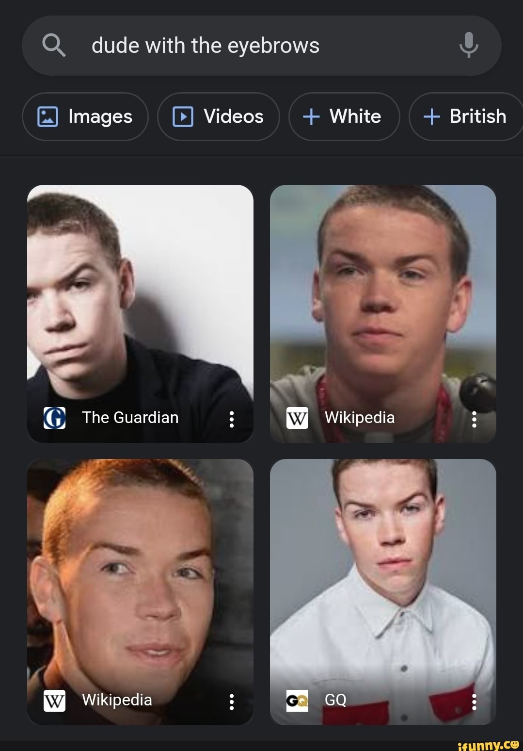 Q. dude with the eyebrows Images Videos + White + British The Guardian ...
