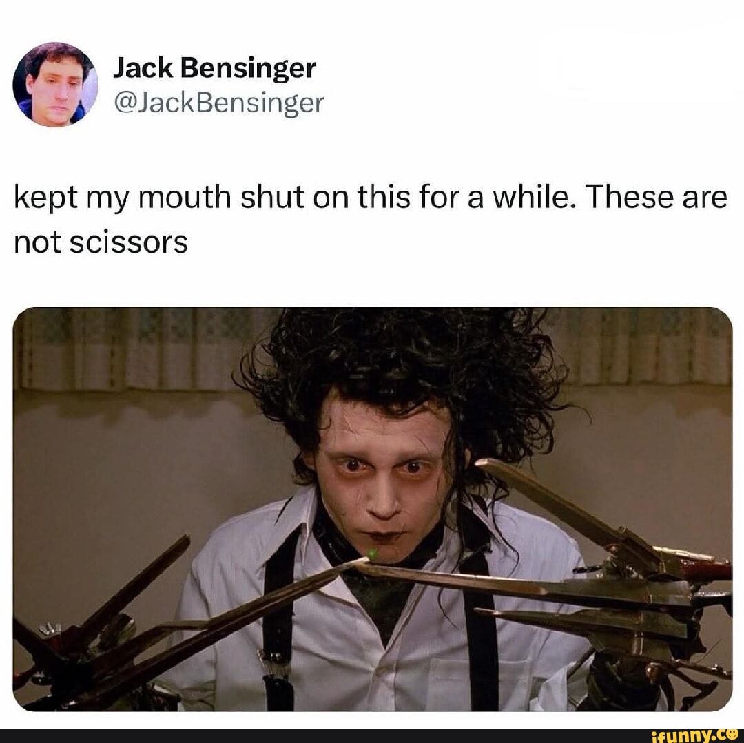 Jack Bensinger ~A/ @JackBensinger kept my mouth shut on this for a ...