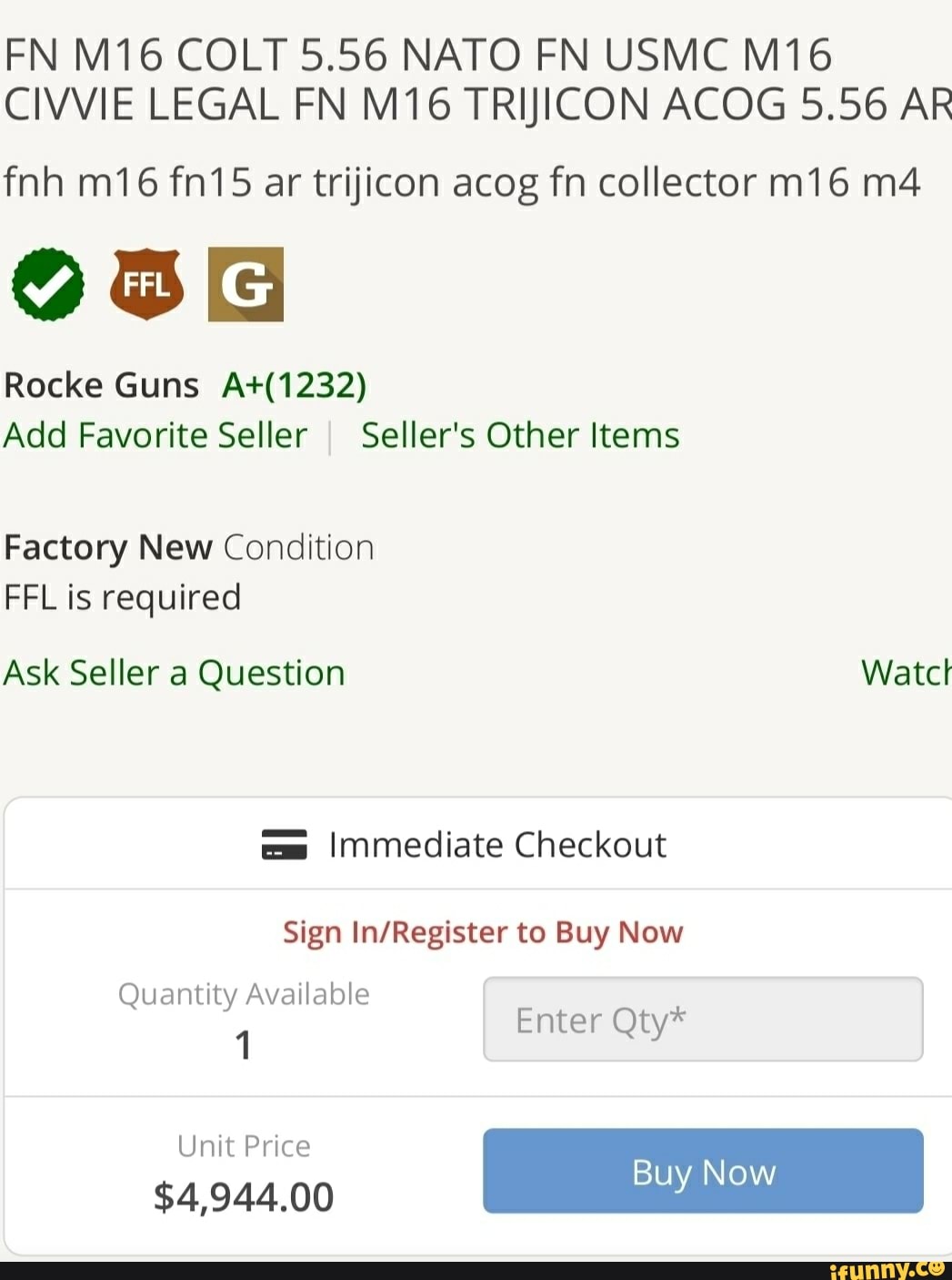 0800 Rocke Guns A+(1232) Add Favorite Seller Seller's Other Items ...