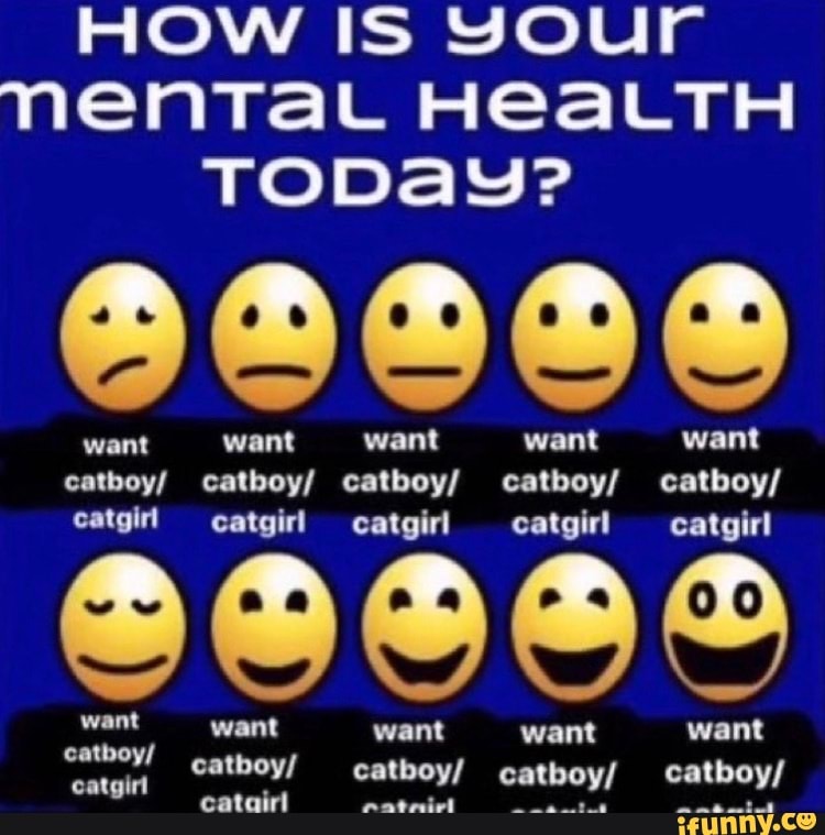 HOW IS your NENTAL HealTH TODaY? want want want want want catboy ...