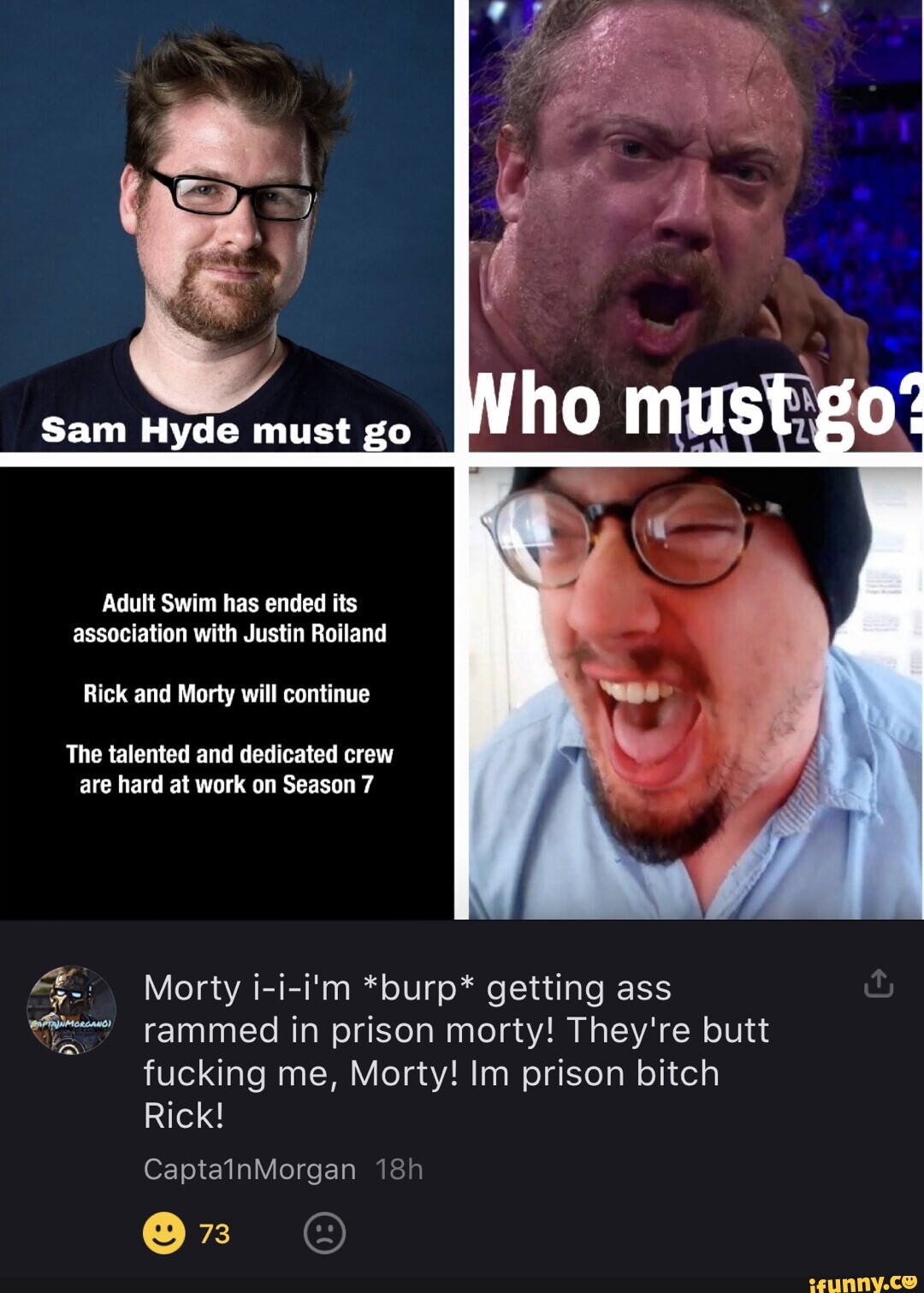 Sam must go Adult Swim has ended its association with Justin Roland ...