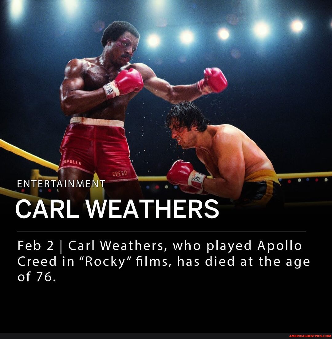 Carl Weathers, the football player-turned-actor who played Apollo Creed ...