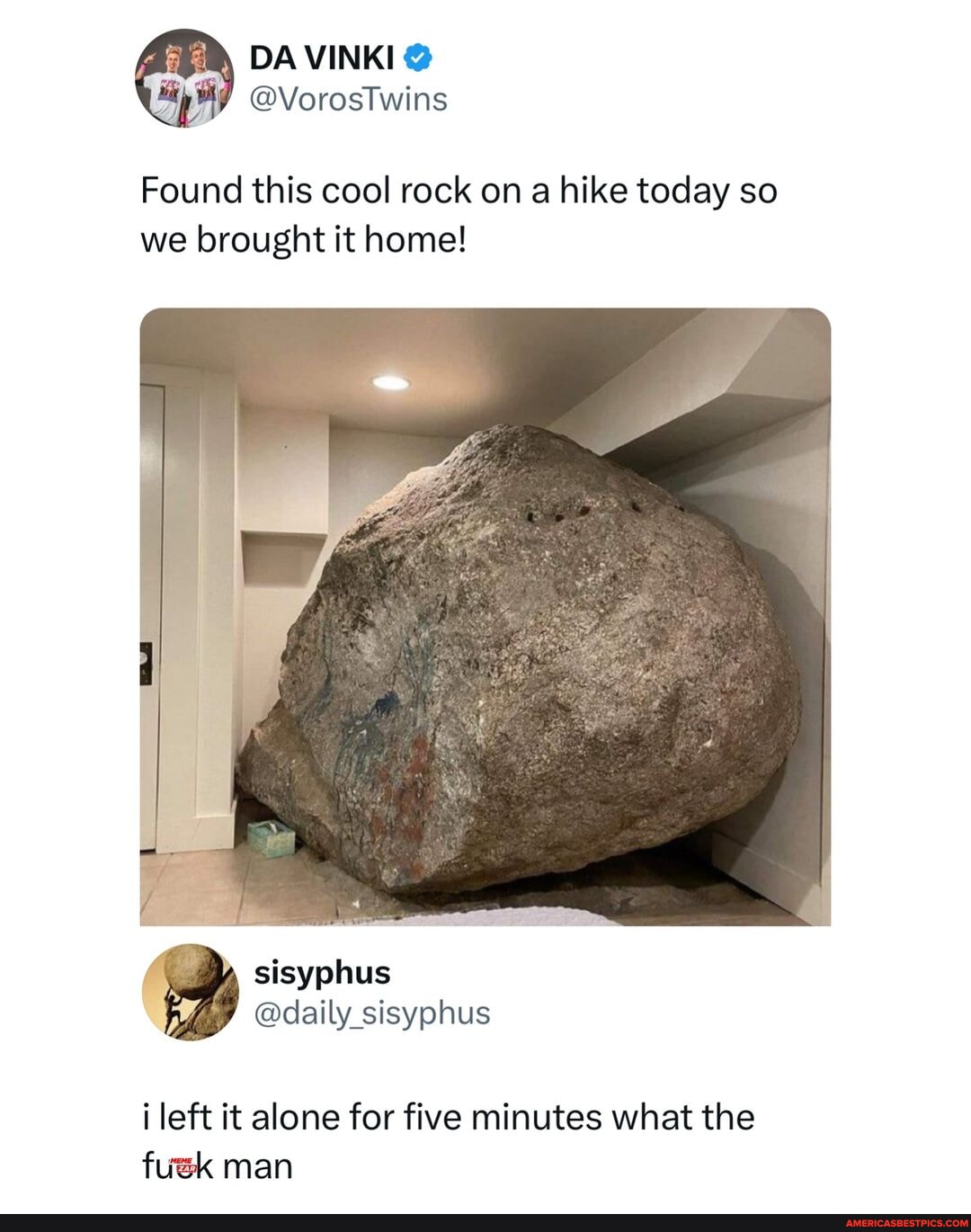 Free the rock 😔 📸 @vorostwins #meme #memezar #memes #funny #viral # ...