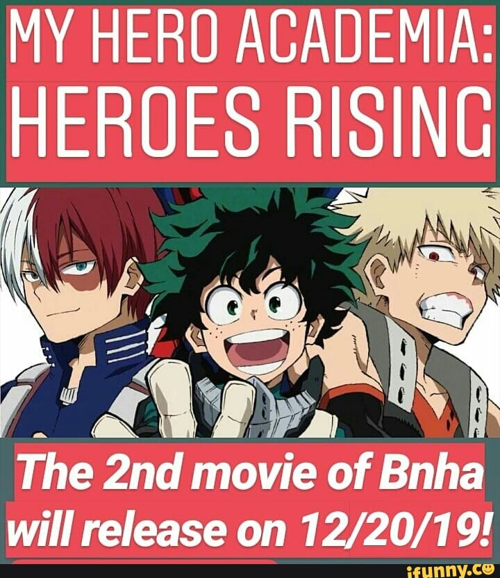MY HERO ACADEMIA: HEROES RISING The 2nd movie of Bnha will release on ...