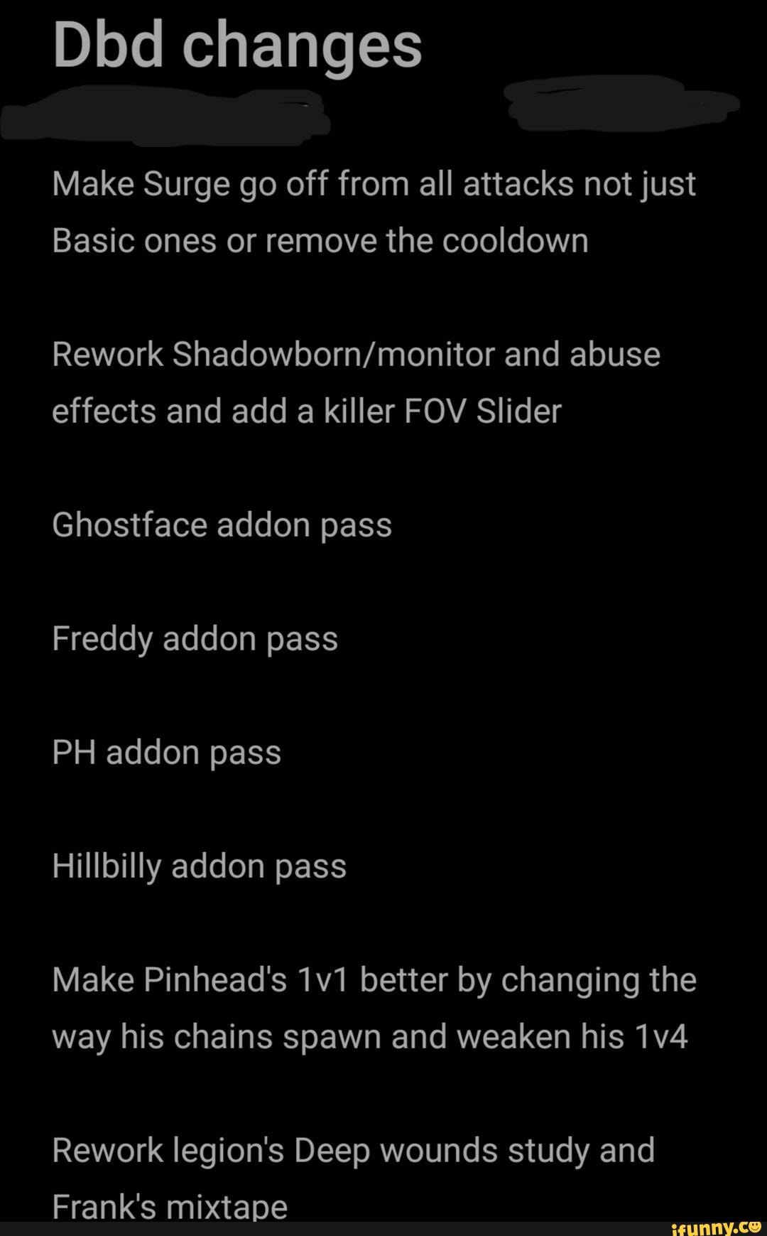 Dbd changes Make Surge go off from all attacks not just Basic ones or ...