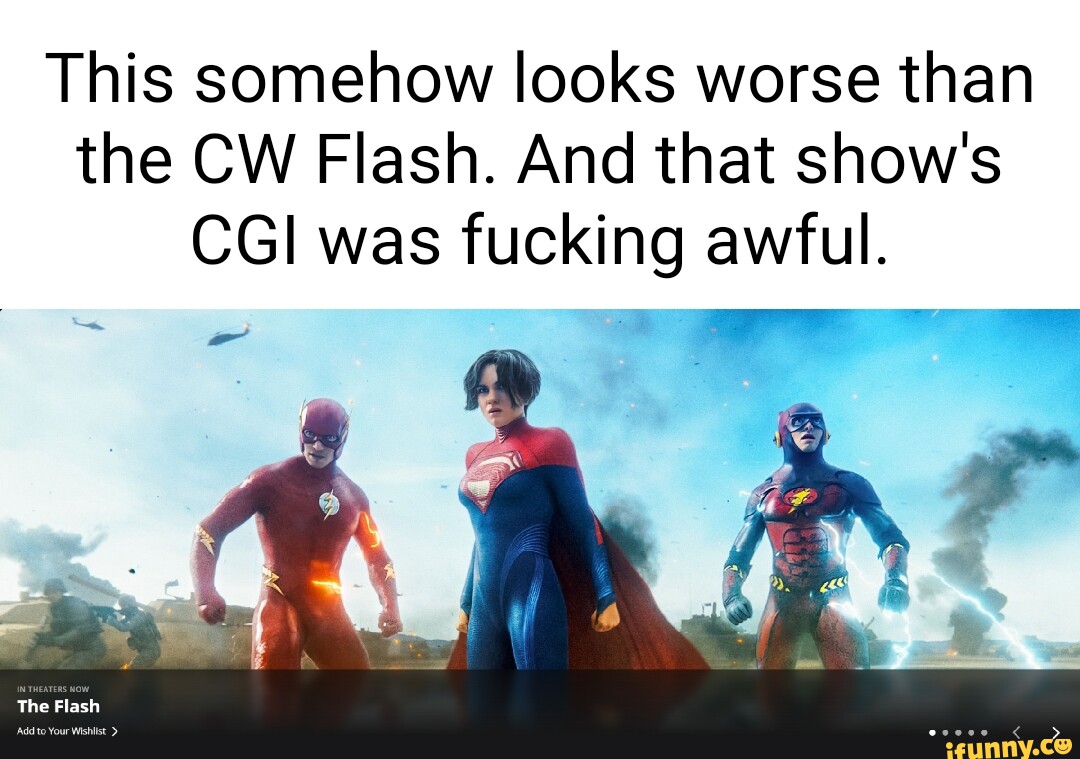 This somehow looks worse than the CW Flash. And that show's CGI was ...