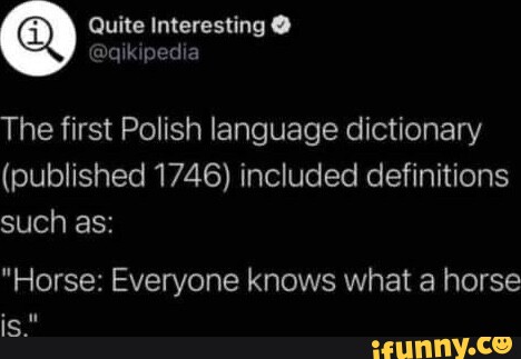 Q Quite Interesting @ @qikipedia The first Polish language dictionary ...