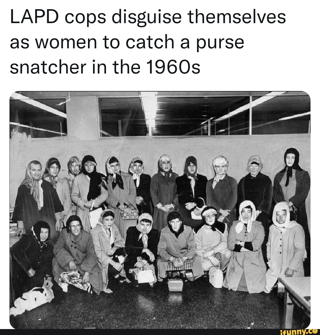 LAPD cops disguise themselves as women to catch a purse snatcher in the ...