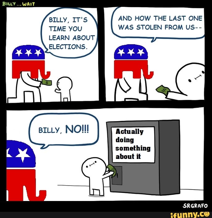 BULLY WAIT BILLY, IT'S TIME YOU LEARN ABOUT ELECTIONS. BILLy, NOIll AND ...