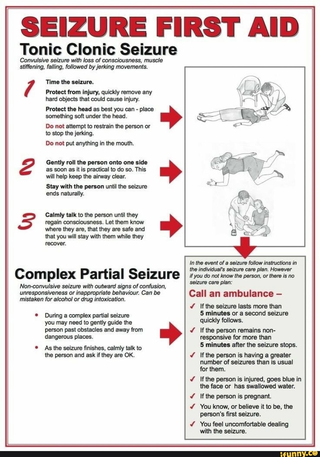 SEIZURE FIRST AID Tonic Clonic Seizure Convulsive seizure wmv loss ol ...