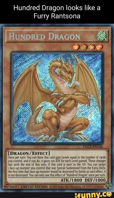 Hundred Dragon looks like a Furry Rantsona HUNDRED DRAGON EFFECT] 'Once ...