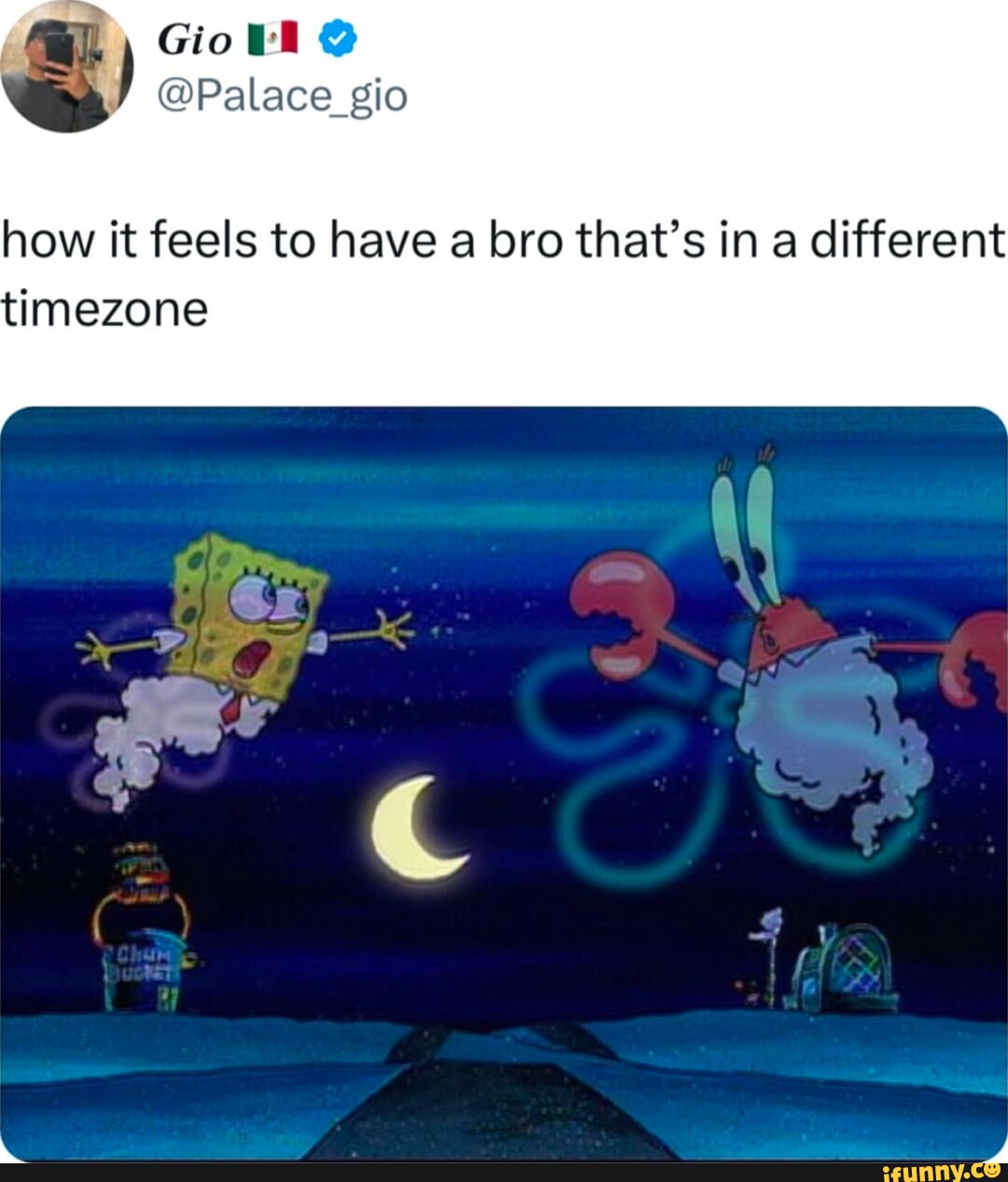 I @Palace Gio gio how it feels to have a bro that's in a different ...