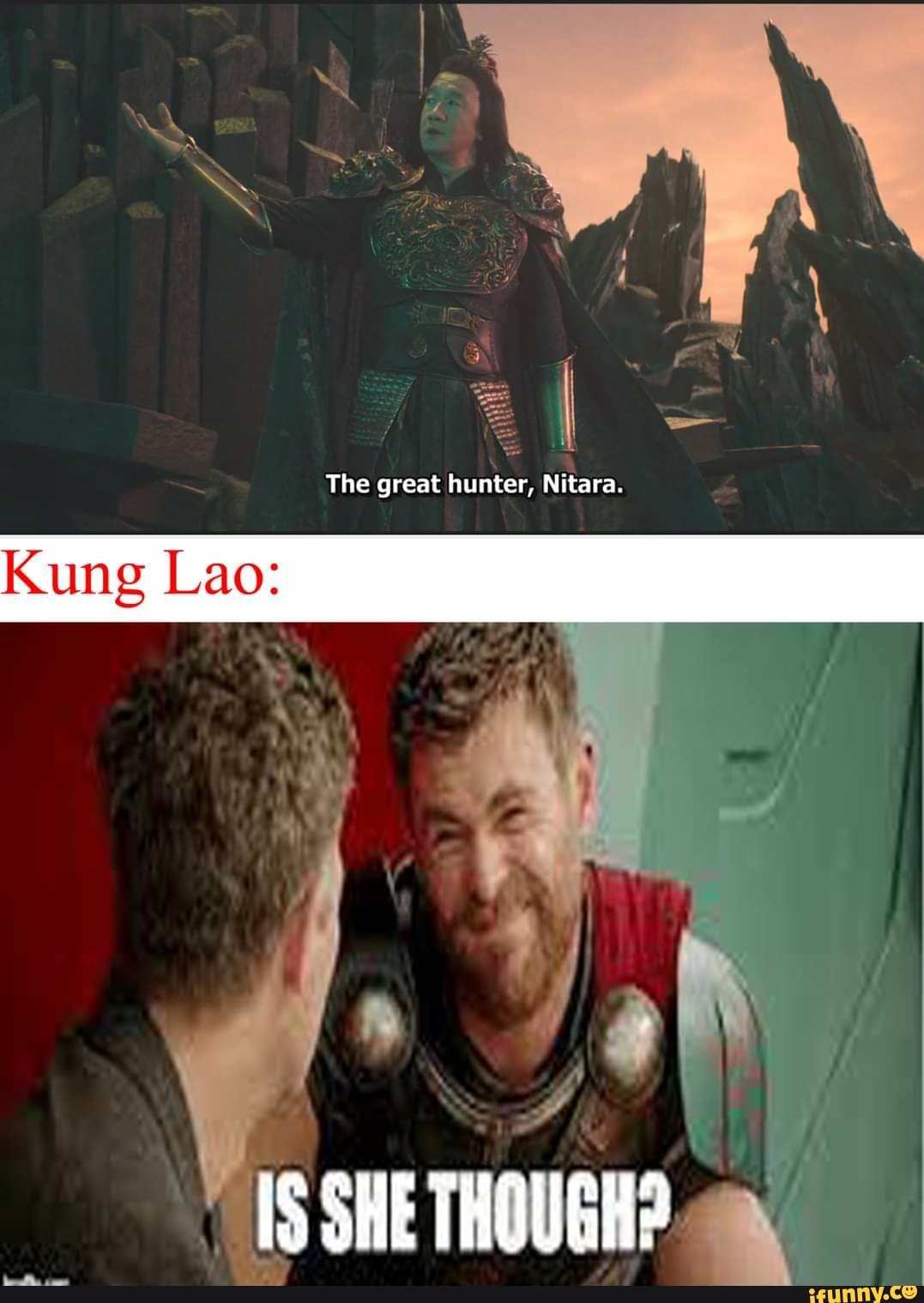 The great hunter, Nitara. Kung Lao: IS SHE TAQUGH? - iFunny