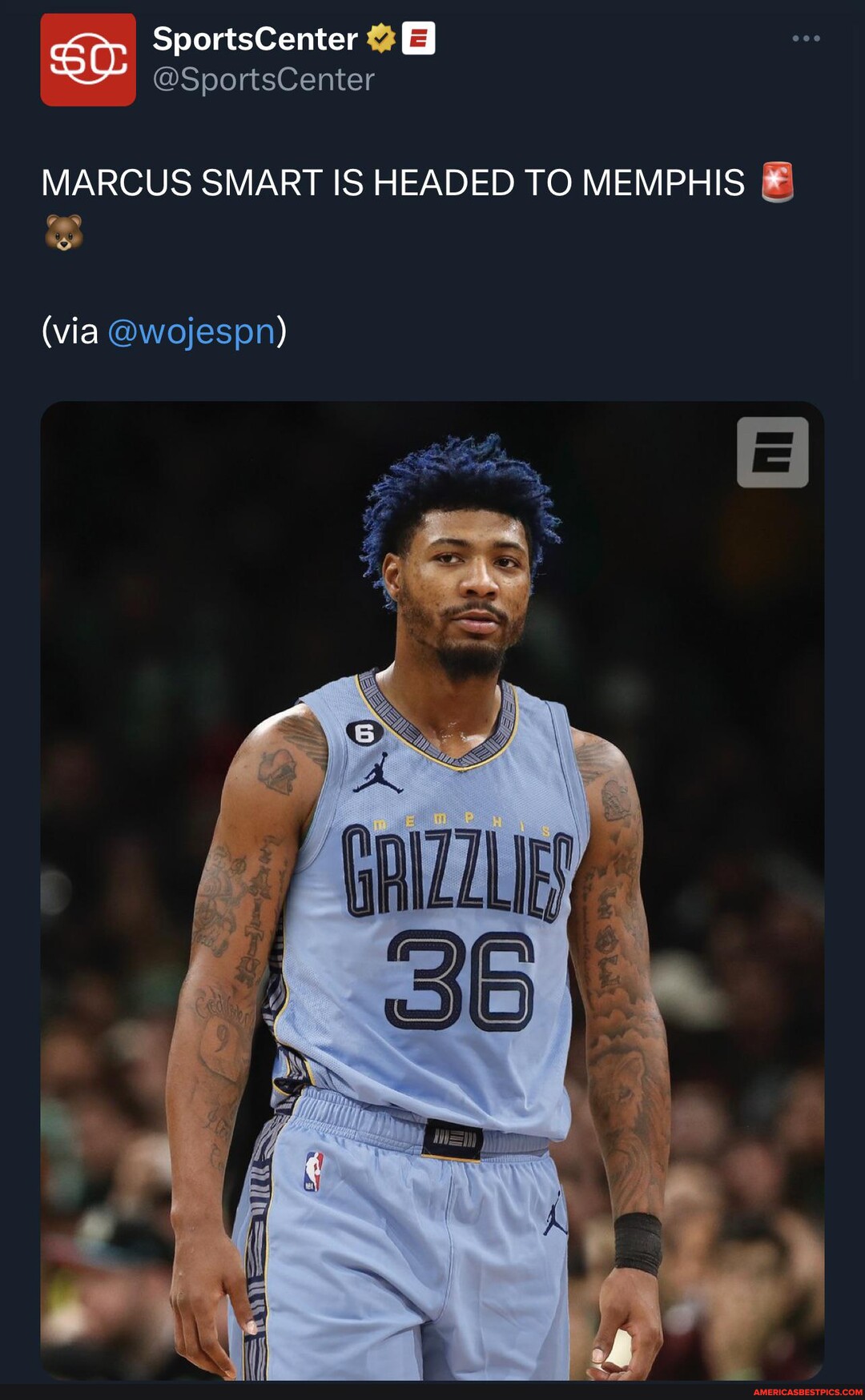 ESPN of all ppl should know why the man dyes his hair green. I love NBA ...