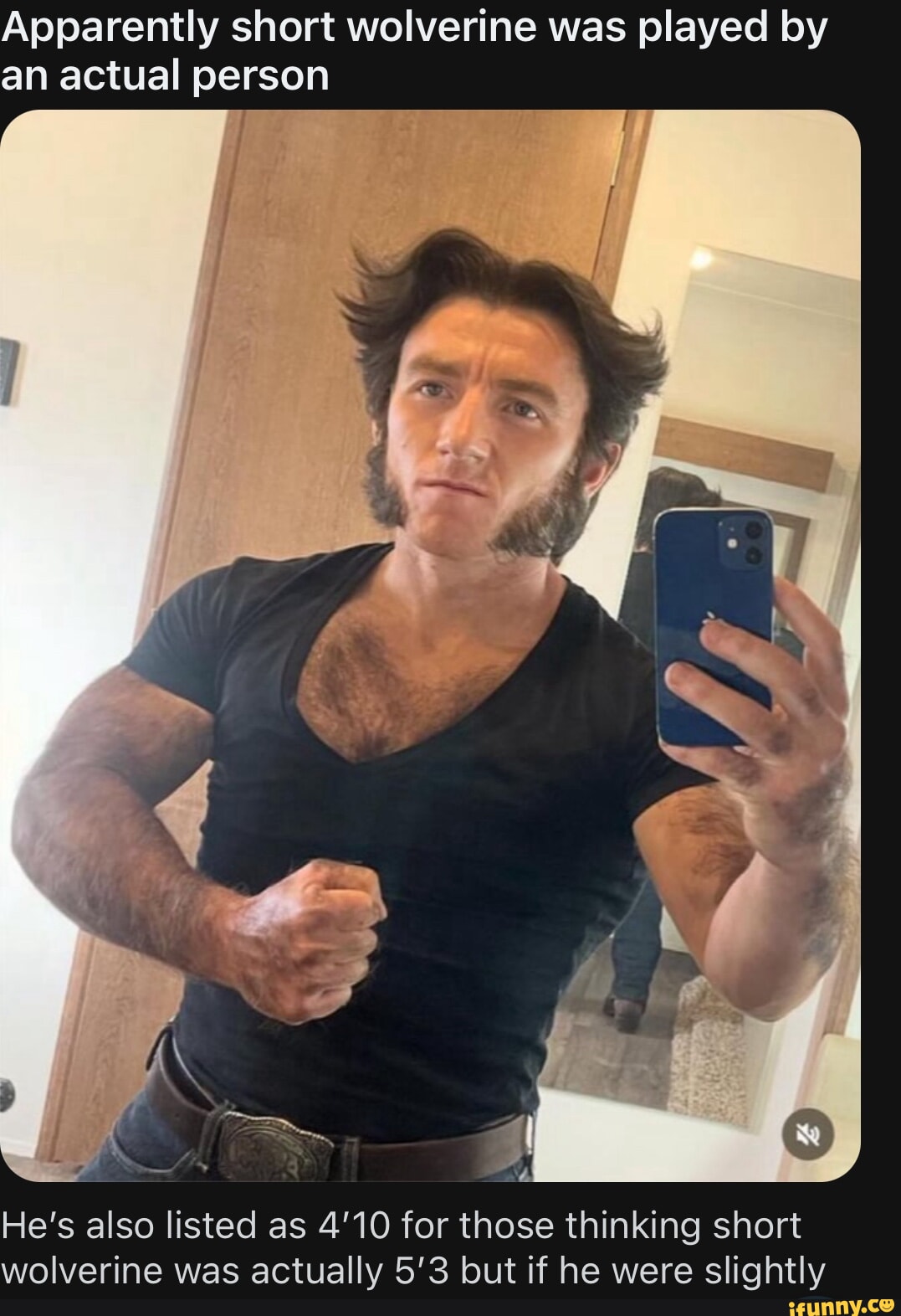 Apparently short wolverine was played by an actual person He's also ...