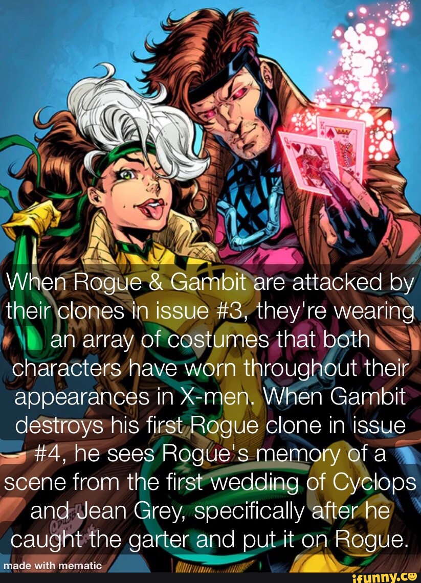 Al When Rogue & Gambit are attacked by their clones in issue #3, they ...