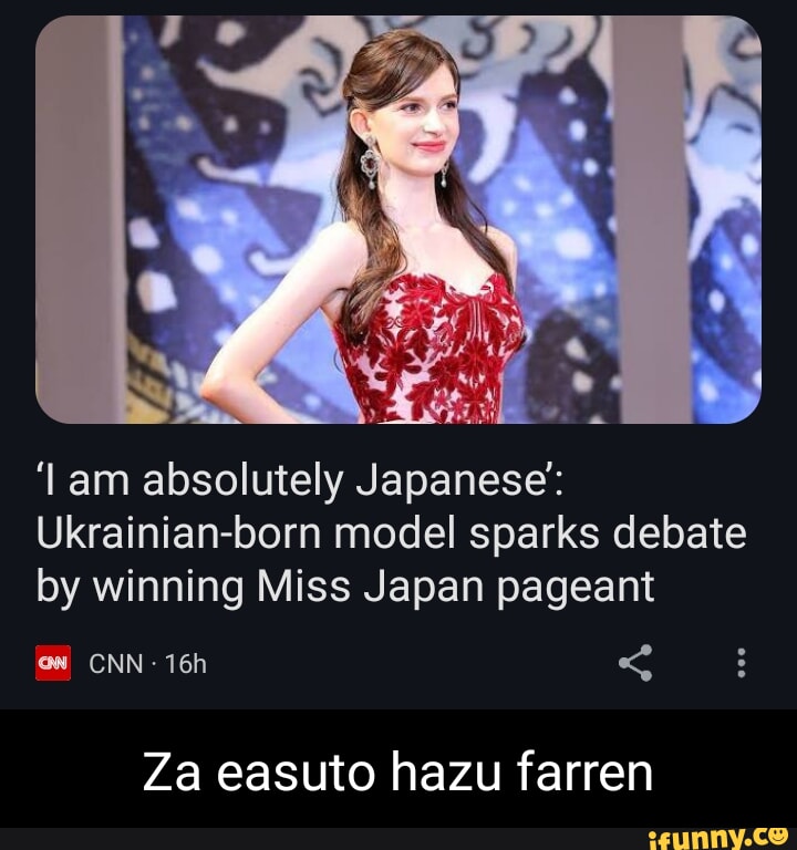 'Lam absolutely Japanese': Ukrainian-born model sparks debate by ...