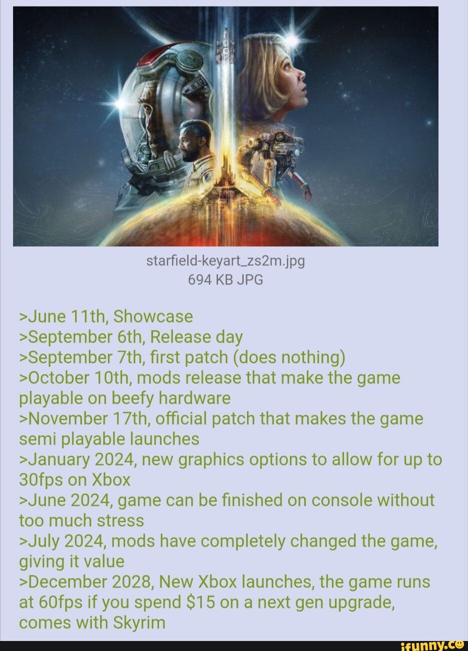 Starfield memes. Best Collection of funny Starfield pictures on iFunny