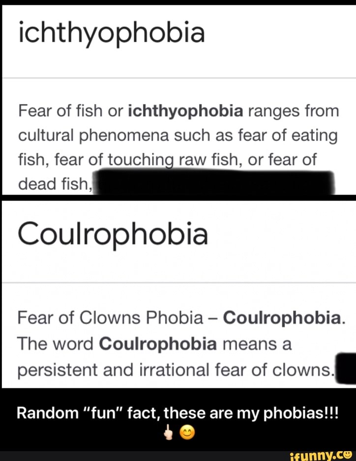 Coulrophobia Definition