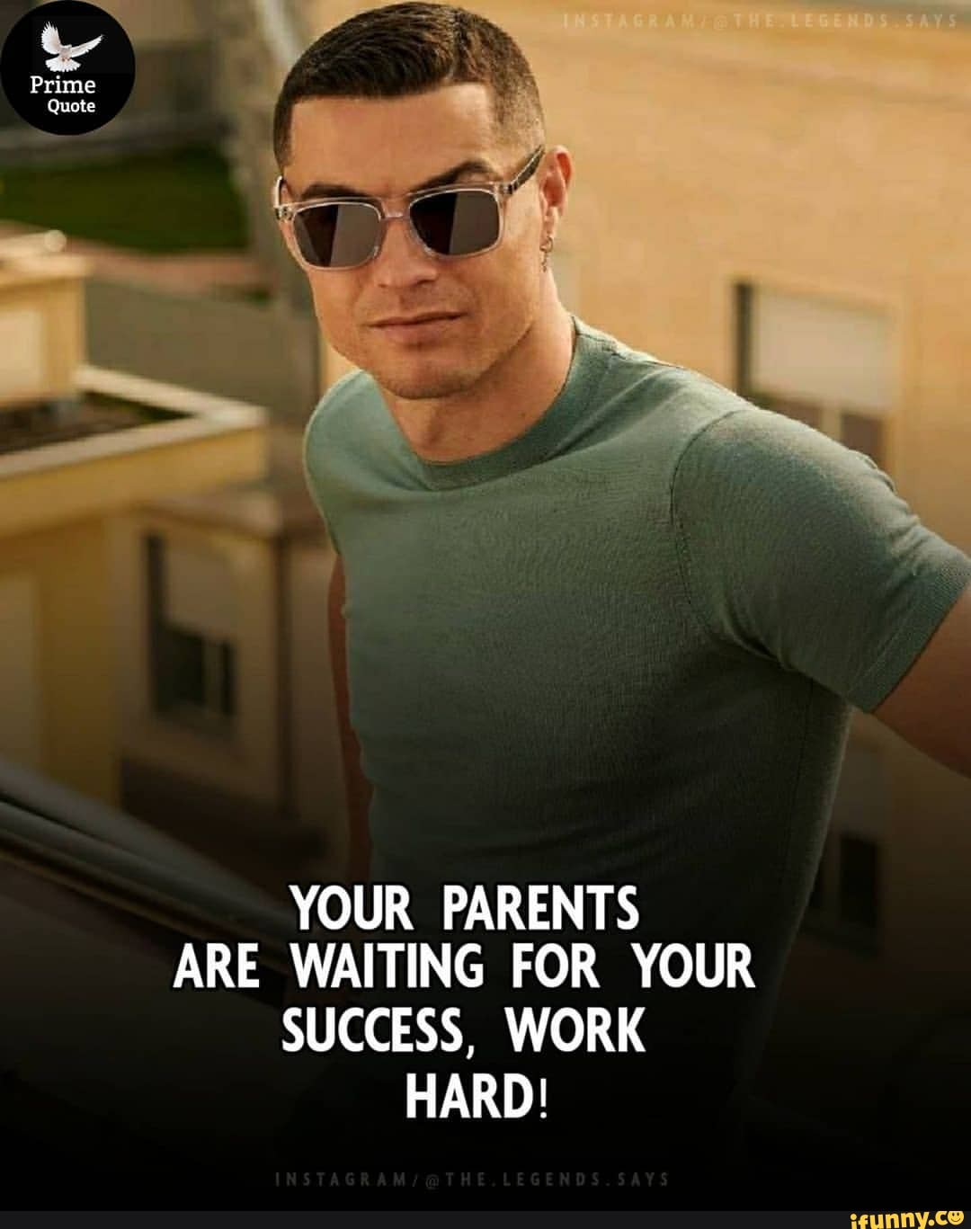Quote YOUR PARENTS ARE WAITING FOR YOUR SUCCESS, WORK HARD! - iFunny