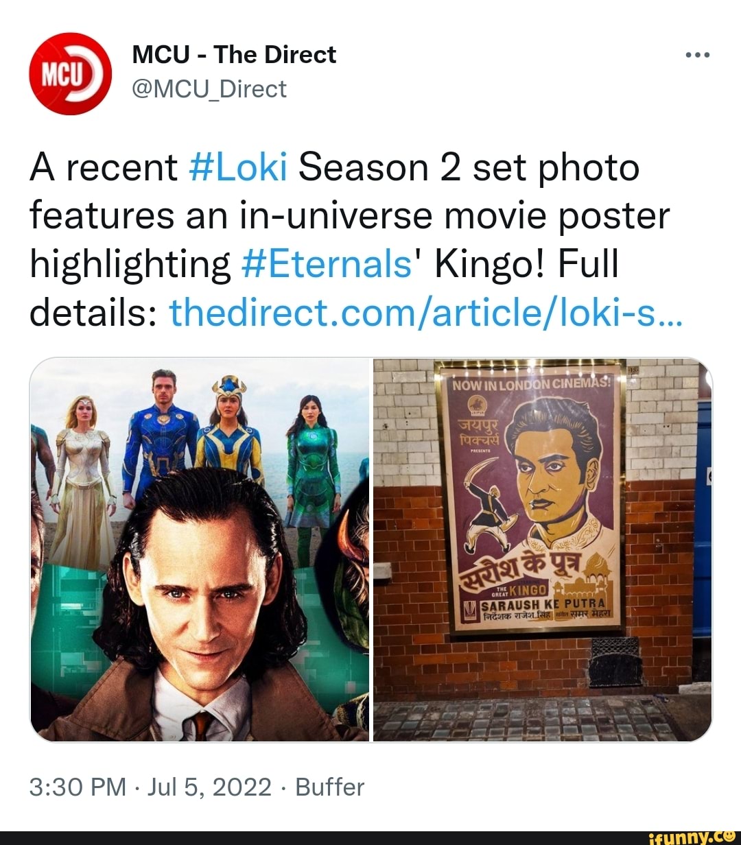 MCU - The Direct CUD A recent #Loki Season 2 set photo features an in ...