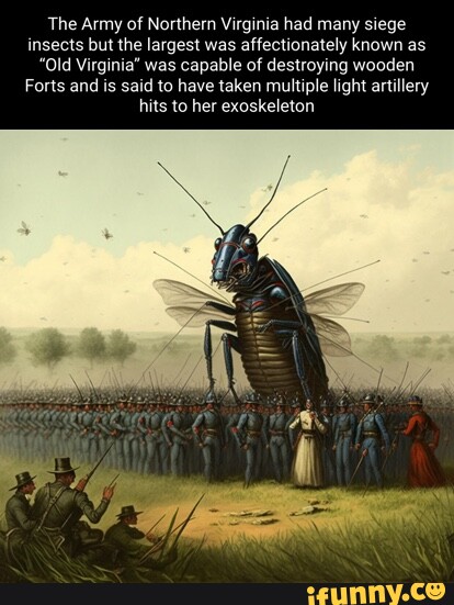 The Army of Northern Virginia had many siege insects but the largest ...