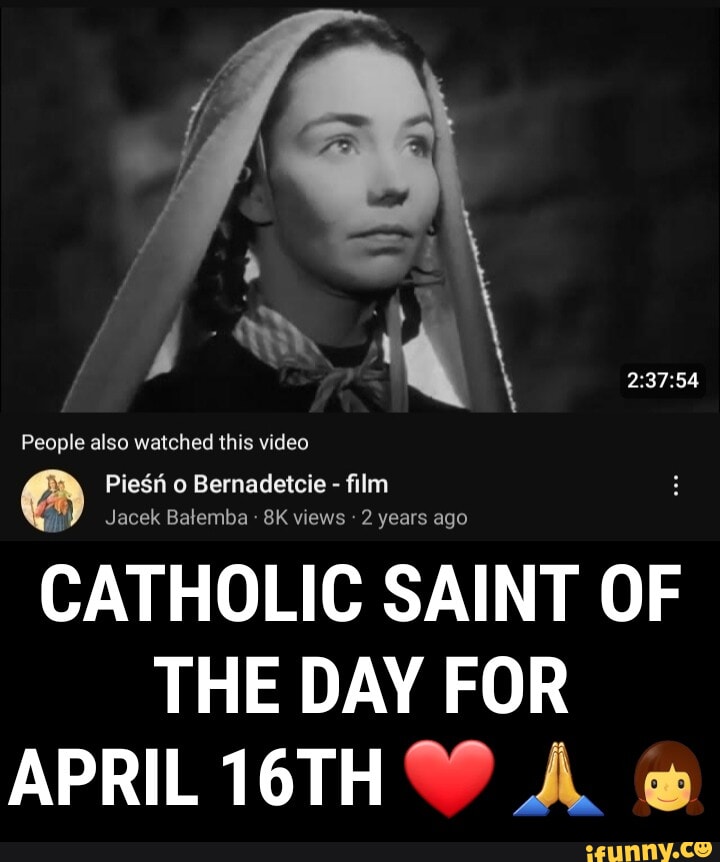 Pi film CATHOLIC SAINT OF THE DAY FOR APRIL 16TH CATHOLIC SAINT OF THE ...
