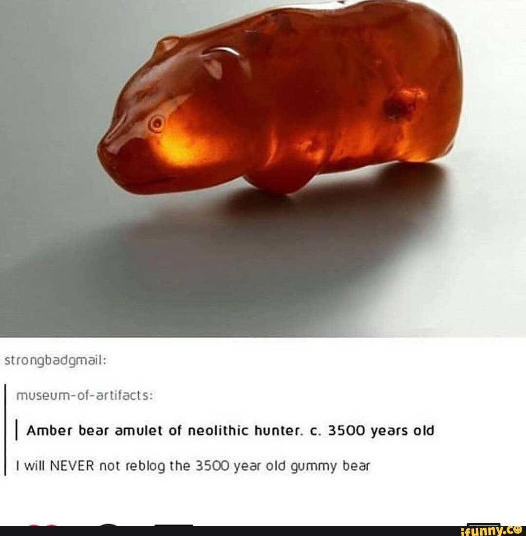 Strongbadgmail: museum-of-artifacts: Amber bear amulet of neolithic ...