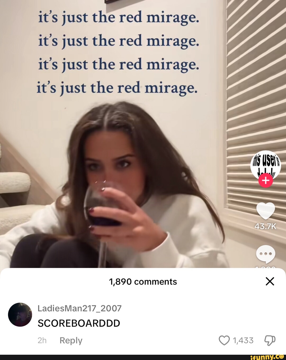 It's just the red mirage. it's just the red mirage. it's just the red ...